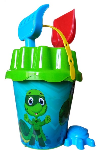 Özmiş Oyuncak Resimli Büyük Deniz Kum Kovası Ninja Kamlumbağalar