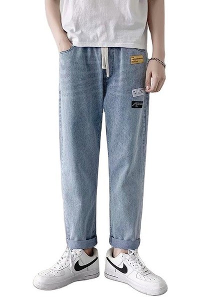 Qichuang Erkek Düz Kot Pantolon Sonbahar Rahat Ince Pantolon (Yurt Dışından) Qichuang Erkek Düz Kot Pantolon Sonbahar Rahat Ince Pantolon (Yurt Dışından)