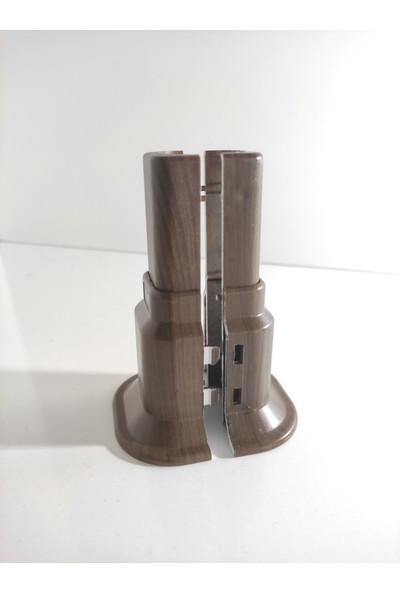 Ergül Koyu Ahşap Desenli Kare Boru Gizleme Aparatı( 8 Adet)