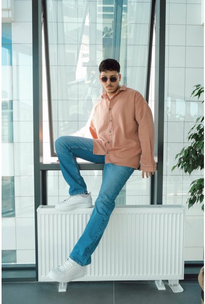 Outfit-Man Gül Kurusu Kot Gömlek