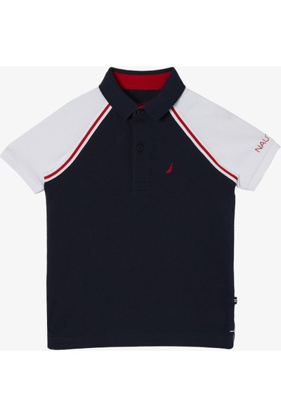 Nautica Erkek Çocuk Lacivert Standart Fıt Kısa Kollu Polo KB25615T.4NV