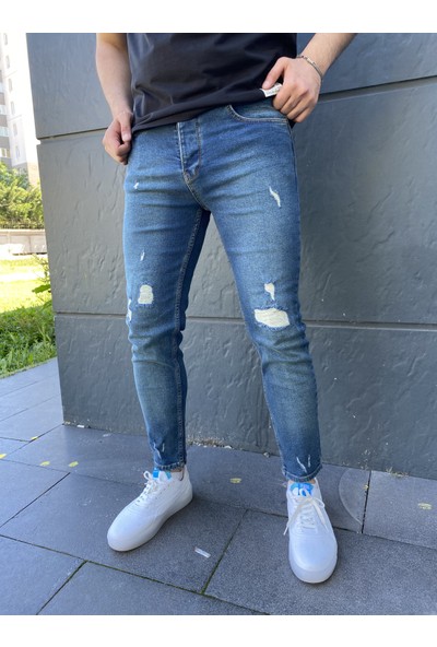 Yırtıklı Erkek Kot Pantolon