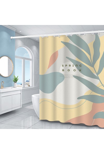 Yilegou 12 Kancalı Su Geçirmez Duş Perdesi (Yurt Dışından)