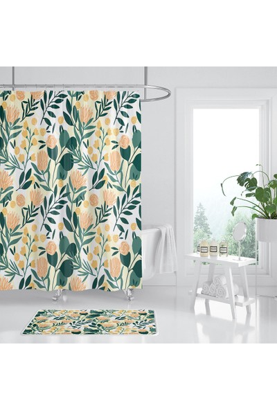 Yilegou 12 Kancalı Su Geçirmez Duş Perdesi (Yurt Dışından)