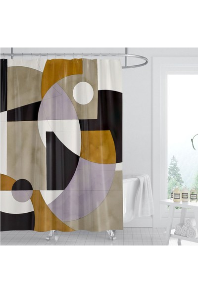 Yilegou 12 Kancalı Su Geçirmez Duş Perdesi (Yurt Dışından)