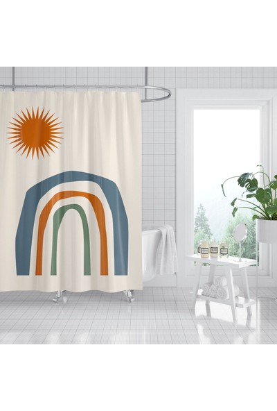 Yilegou 12 Kancalı Su Geçirmez Duş Perdesi (Yurt Dışından)