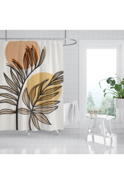 Yilegou 12 Kancalı Su Geçirmez Duş Perdesi (Yurt Dışından)