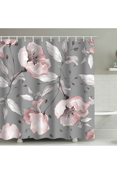 Yilegou 12 Kancalı Su Geçirmez Duş Perdesi (Yurt Dışından)