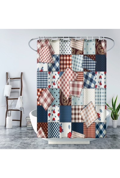 Yilegou 12 Kancalı Su Geçirmez Duş Perdesi (Yurt Dışından)