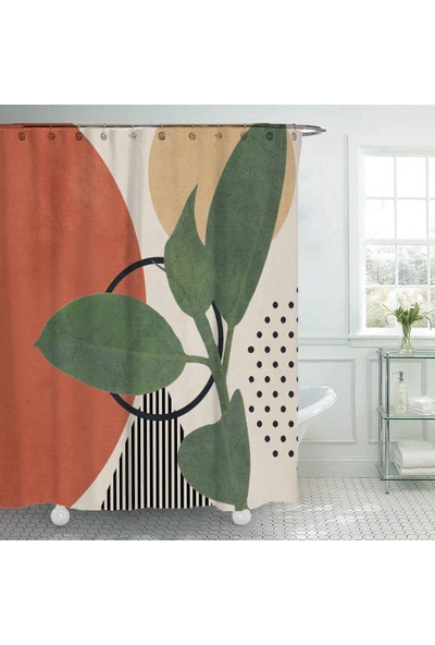 Yilegou 12 Kancalı Su Geçirmez Duş Perdesi (Yurt Dışından)