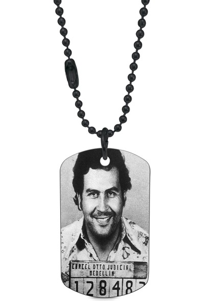 Rowalsi Pablo Siyah Renk Künye / Kolye DFT3686