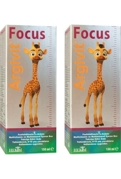 Argivit Focus 150 ml Şurup 2 Adet Argivit Focus 150 ml Şurup 2 Adet