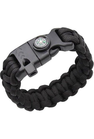 Paracord Survival Bileklik (Bıçak, Pusula, Ateş Başlatıcı Magnezyum ve Ikaz Düdüğü) Paracord Survival Bileklik (Bıçak, Pusula, Ateş Başlatıcı Magnezyum ve Ikaz Düdüğü)