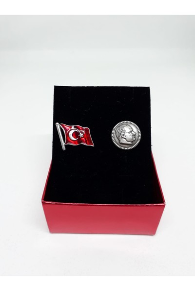 Asperas Grup Ikili Dalgalı Türk Bayrağı ve Atatürk(Antik) Yaka Rozeti Asperas Grup Ikili Dalgalı Türk Bayrağı ve Atatürk(Antik) Yaka Rozeti