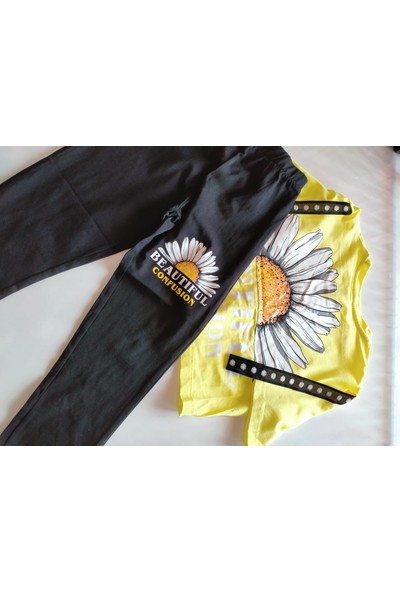 Nice Thing Papatya Desenli Kız Çocuk Takım