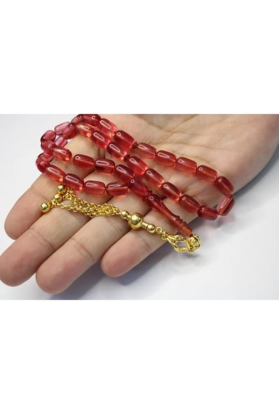 İskeçe Tesbih Usta İşi Hareli Sıkma Kehribar İskeçe Tesbih Usta İşi Hareli Sıkma Kehribar