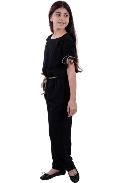 Asortix Kız Çocuk Tulum Airobin Kumaş Lastik Bel Kısa Kol Tulum Elbise Asortix Kız Çocuk Tulum Airobin Kumaş Lastik Bel Kısa Kol Tulum Elbise