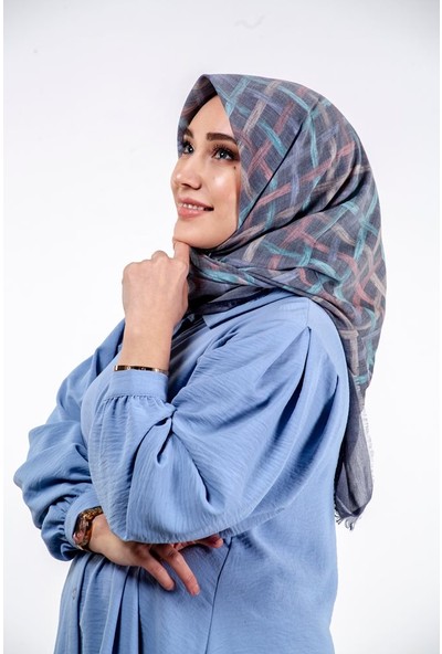 Desenli Pamuk Eşarp Desenli Pamuk Eşarp