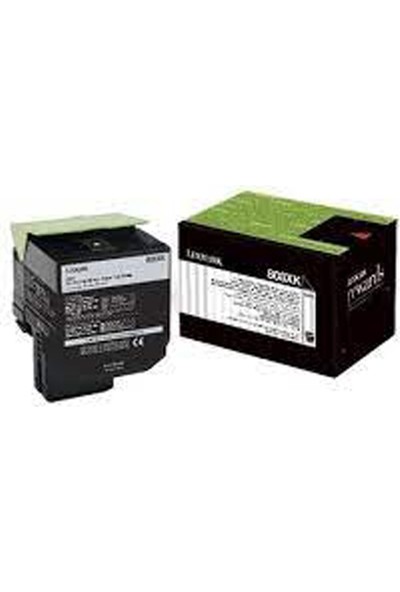 Lexmark CX510- 80C8XK0 Siyah Orijinal Toner -CX510DE