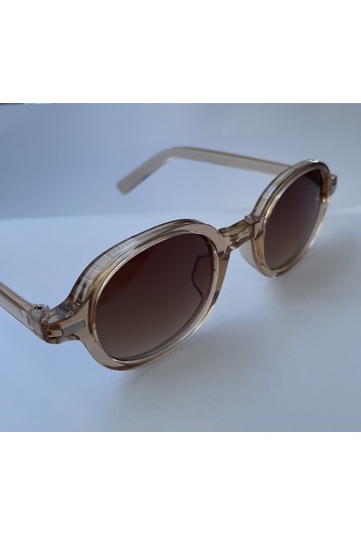 Çelikkol Gözlük Kahverengi Oval Çerçeveli Kadın Güneş Gözlüğü