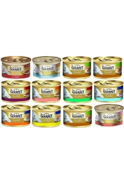 Gourmet Gold Yaş Kedi Maması 85GR X12 Adet Gourmet Gold Yaş Kedi Maması 85GR X12 Adet