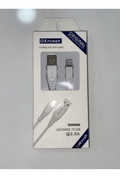 Oxpower Ox Power Lightning To USB Iphone Şarj Aleti Oxpower Ox Power Lightning To USB Iphone Şarj Aleti