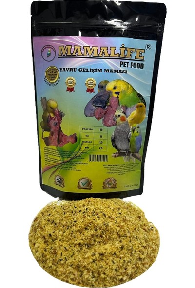 Mamalife Muhabbet Kuşu, Sultan Papağanı Için Yavru Gelişim Maması 1 kg Mamalife Muhabbet Kuşu, Sultan Papağanı Için Yavru Gelişim Maması 1 kg