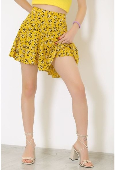 Şortlu Etek Hardalçiçekli - 9026.167.