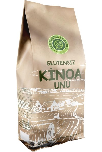 Glutensiz Fabrika Glutensiz Beyaz Kinao Unu 500 Gram Doğal ve Katkısız