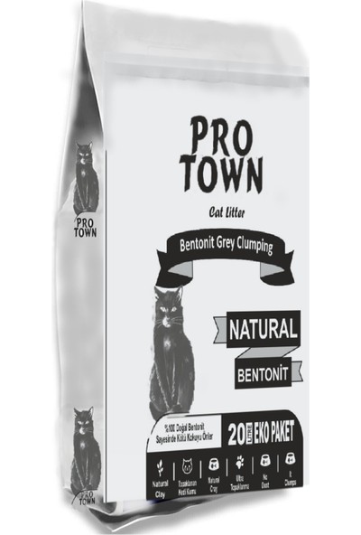 Pro Town Pro Town Kokusuz Ince Taneli Topaklanan Kedi Kumu 20 Lt Pro Town Pro Town Kokusuz Ince Taneli Topaklanan Kedi Kumu 20 Lt