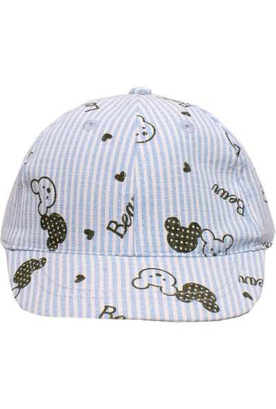 Cantoy Erkek Bebek Desenli Kasket Şapka 0-18 Ay