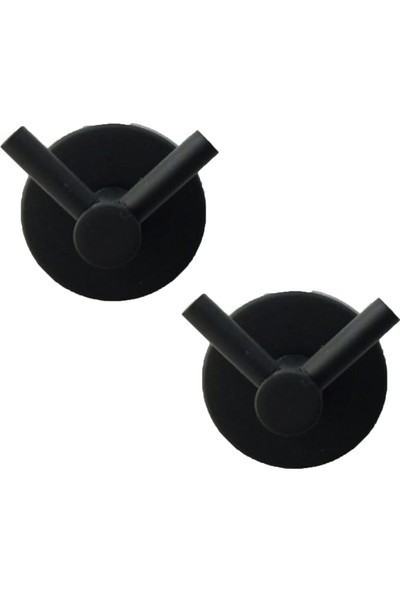 Fnd Home Siyah Çatal V Bornoz Askılık 2'li Set