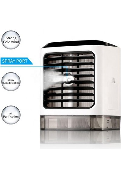 Ultratekno ULT-120 Işıklı Hava Nemlendirici ve 3 Kademeli Soğutucu Fan 480ML Kapasite Ultratekno ULT-120 Işıklı Hava Nemlendirici ve 3 Kademeli Soğutucu Fan 480ML Kapasite
