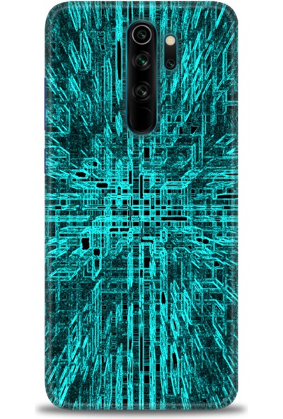 DNZ Bilişim Xiaomi Redmi Note 8 Pro Kılıf Hd Baskılı Kılıf - Net Immersion Glow