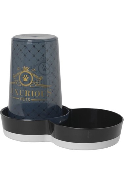 Moderna Trendy Luxurious Hazneli Mama Kabı Siyah 3,79 Lt Moderna Trendy Luxurious Hazneli Mama Kabı Siyah 3,79 Lt