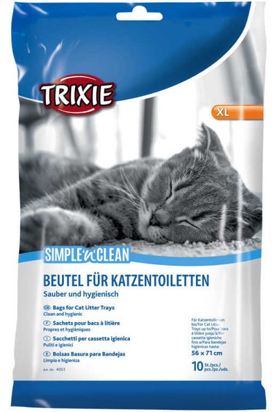 Flamingo Trixie Kedi Kumu Poşeti Xl 56X71CM, 10 Adet