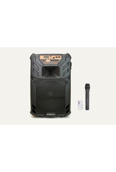Korax KX-PRO15 Taşınabilir Mikrofonlu Hoparlör Bluetooth Aux 15 Korax KX-PRO15 Taşınabilir Mikrofonlu Hoparlör Bluetooth Aux 15