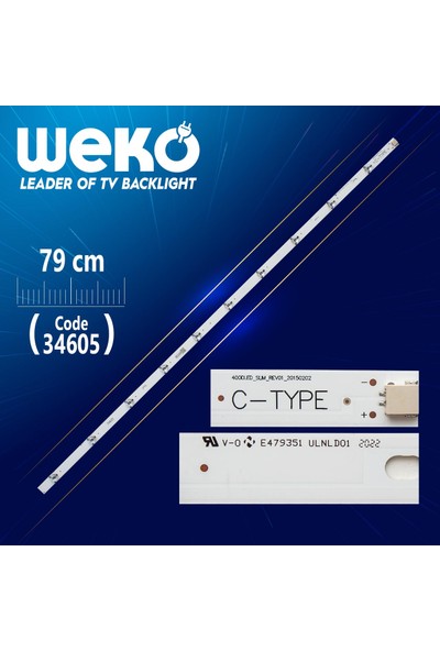 Powermaster 400DLED_SLIM_REV01_20150202 - C-Type - 79 cm 10 Ledli - (WK-653) Powermaster 400DLED_SLIM_REV01_20150202 - C-Type - 79 cm 10 Ledli - (WK-653)