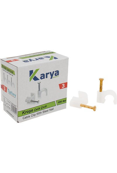 Powermaster Kroşe 3 Numara Powermaster Çelik Çivili (100LÜ Paket) Powermaster Kroşe 3 Numara Powermaster Çelik Çivili (100LÜ Paket)