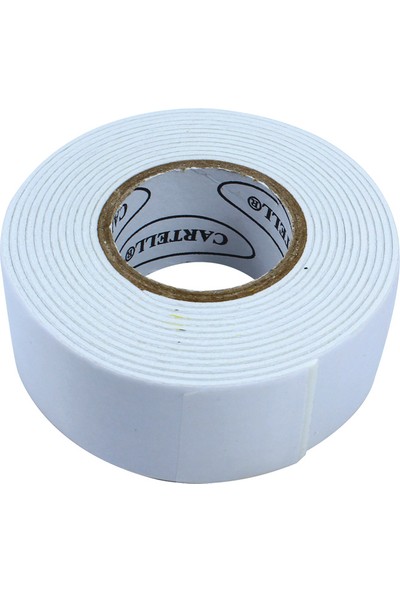 Powermaster Çift Taraflı Köpük Bant Cartel 25MM x 2mt Powermaster Çift Taraflı Köpük Bant Cartel 25MM x 2mt
