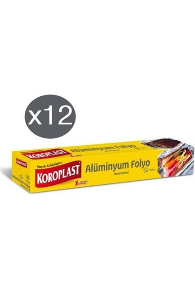 Koroplast Alüminyum Folyo 15 Metre x 12 Paket (30CM*15M) Koroplast Alüminyum Folyo 15 Metre x 12 Paket (30CM*15M)