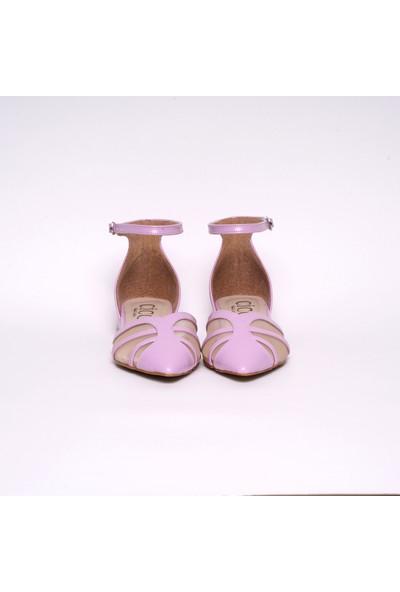 Enes Kadın Topuklu Sandalet - Lila Cilt Enes Kadın Topuklu Sandalet - Lila Cilt