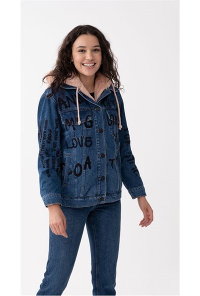 Whitney Kadın Iç Kürkü Çıkarılabilir Nakış Detaylı Jean Mont Whitney Kadın Iç Kürkü Çıkarılabilir Nakış Detaylı Jean Mont