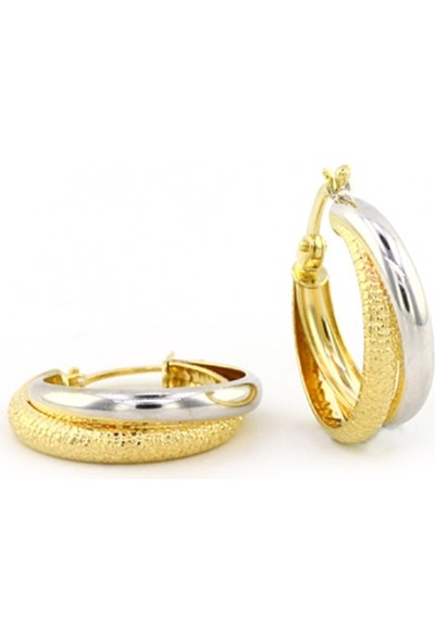 AltınKaynak 14 Ayar Halka Altın Küpe