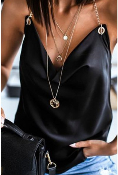 Saten Zincirli Bluz