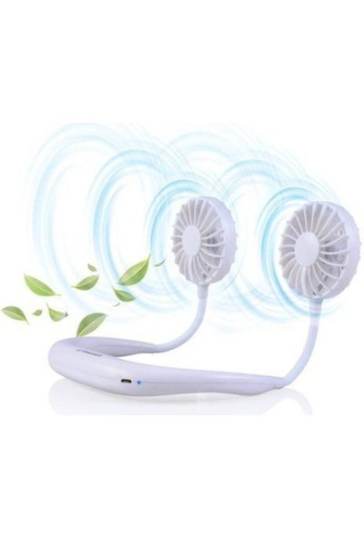 Boyuna Asılan Serinletici Şarjlı Kablosuz Fan - Sporcu Vantilatör Boyuna Asılan Serinletici Şarjlı Kablosuz Fan - Sporcu Vantilatör