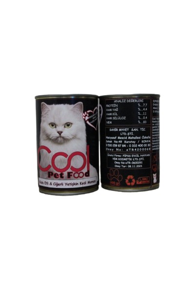 Mycoolpetfood Yetişkin Kedi Konserve Maması 6'lı Paket Kuzu Eti ve Ciğerli Yaş Kedi Maması Mycoolpetfood Yetişkin Kedi Konserve Maması 6'lı Paket Kuzu Eti ve Ciğerli Yaş Kedi Maması