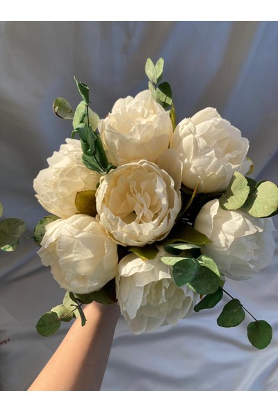 Şakayık Gelin Çiçeği ve Damat Yaka Çiçeği 2li Set