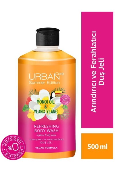 URBAN Care Summer Body-Monoi Yağı&Ylang Ylang Arındırıcı ve Ferahlatıcı Duş Jeli-Vegan-500 ML URBAN Care Summer Body-Monoi Yağı&Ylang Ylang Arındırıcı ve Ferahlatıcı Duş Jeli-Vegan-500 ML