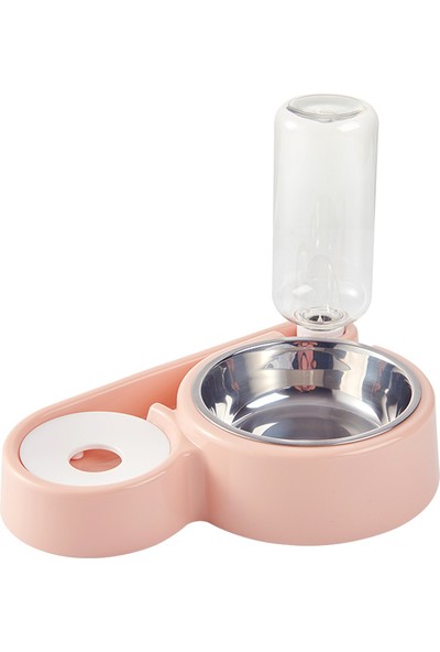 Mikopet Otomatik Su Sebilli Mama Kabı-Pembe Mikopet Otomatik Su Sebilli Mama Kabı-Pembe